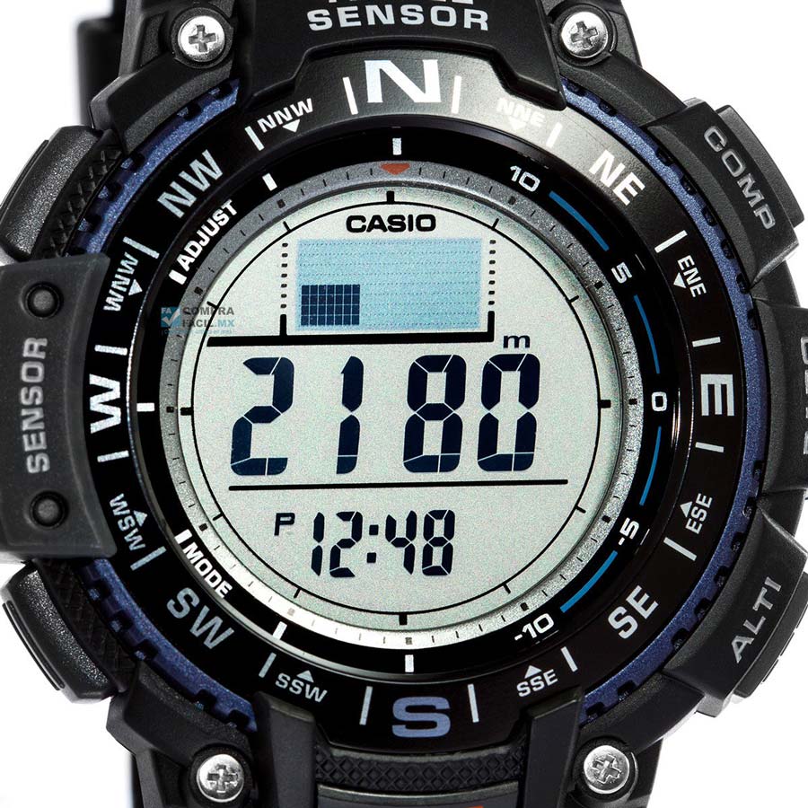 Reloj Casio Triple Sensor SGW1000-1A Brújula Termómetro » Macho Accesorios
